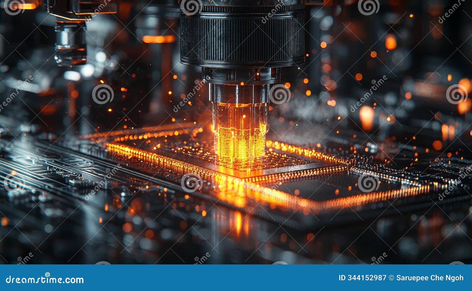 Advanced Robotics in Surface Mount Technology Soldering Stock ...