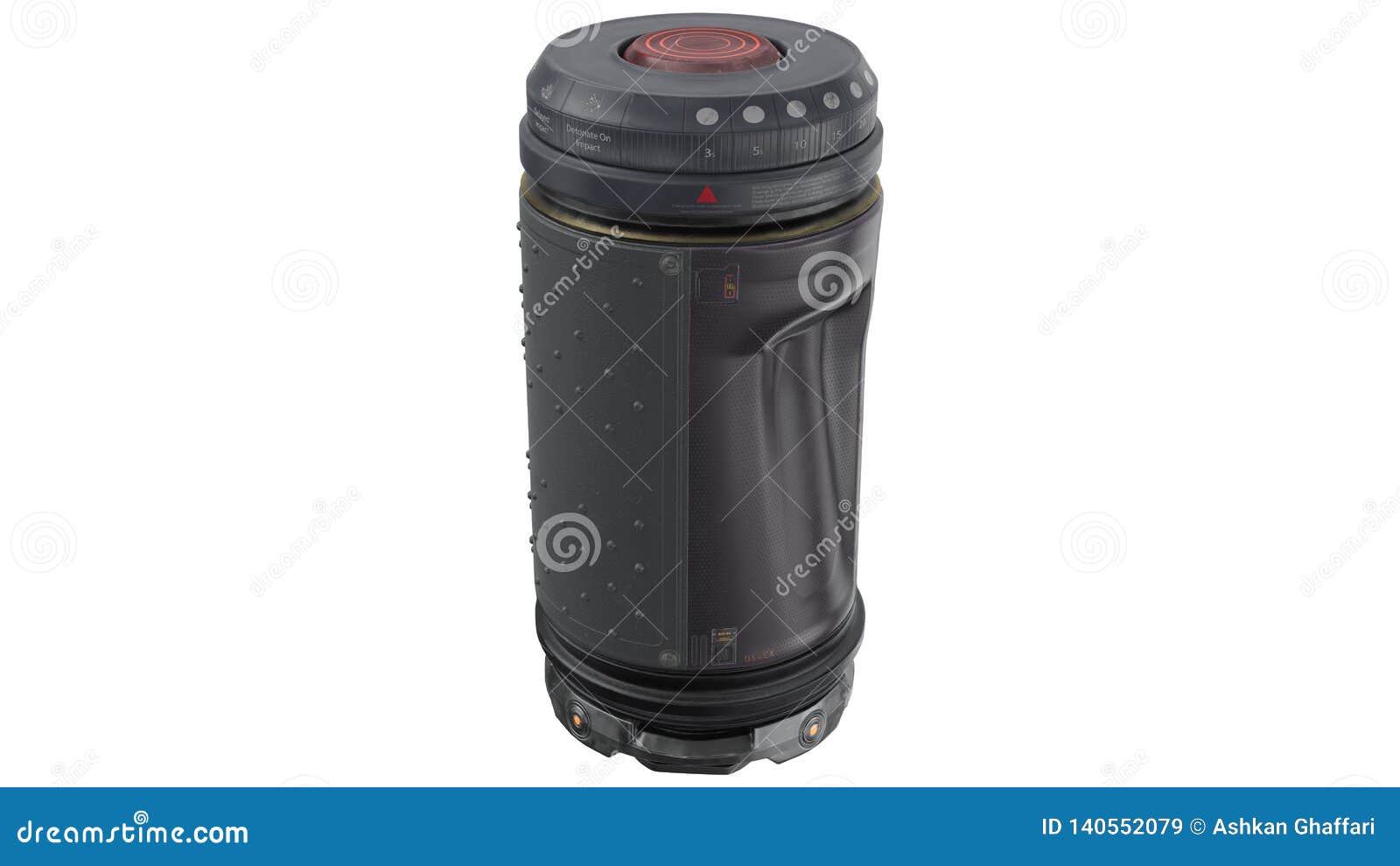 Sci Fi Grenade - 3D Concept Stock Illustration - Illustration of army ...