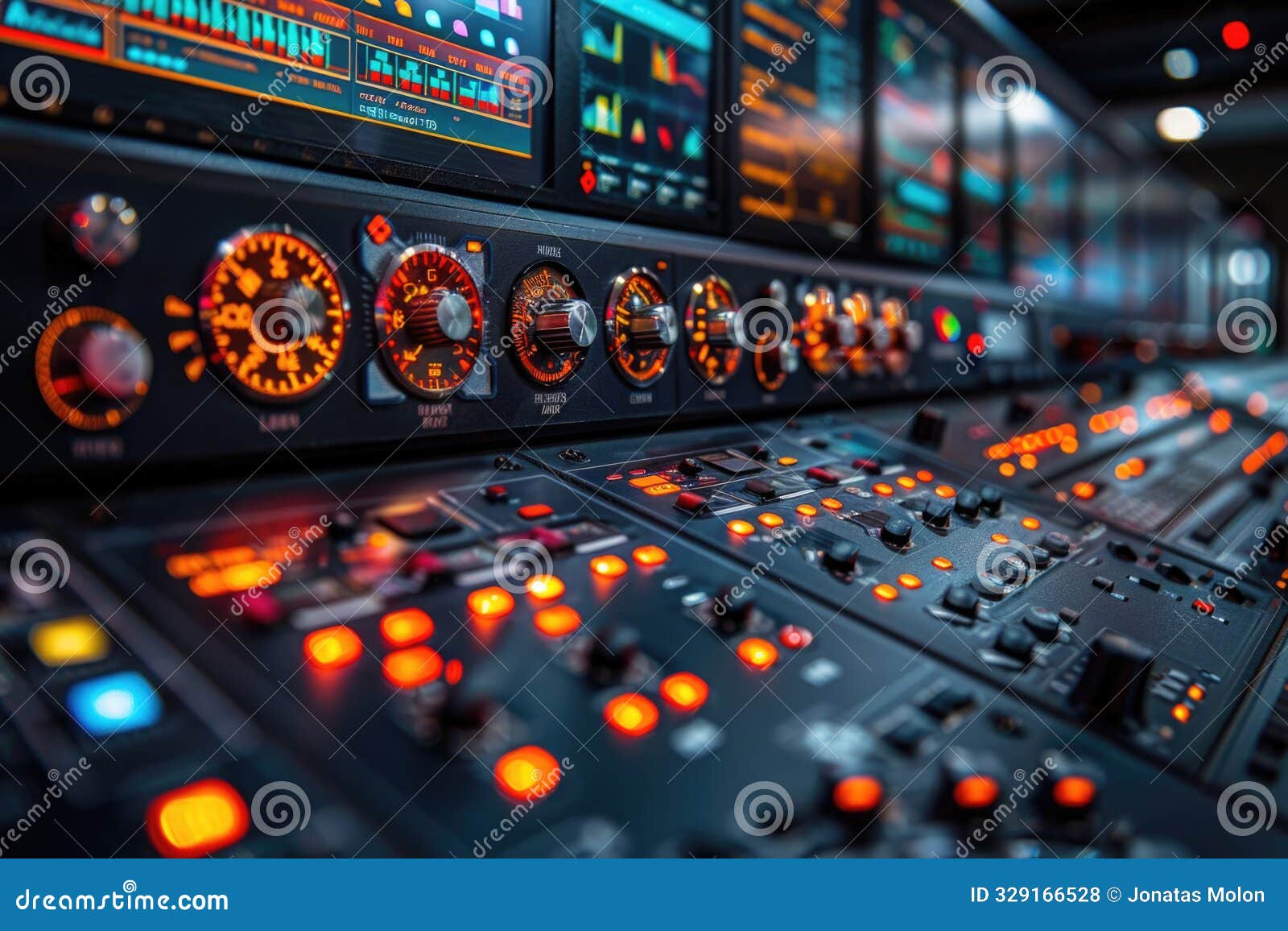 Advanced Simulation Control Panel: Interactive Stock Illustration ...