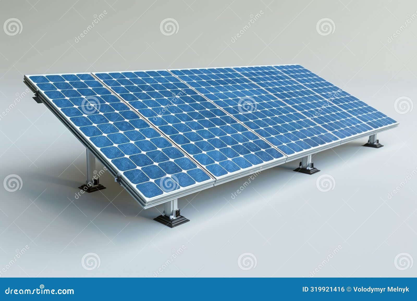 Advanced Solar Technology. Solar Panels on Light Background Stock Photo ...
