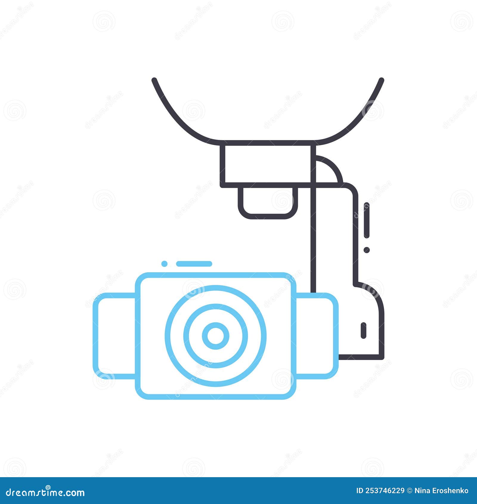 Advanced Stabilize Line Icon, Outline Symbol, Vector Illustration ...