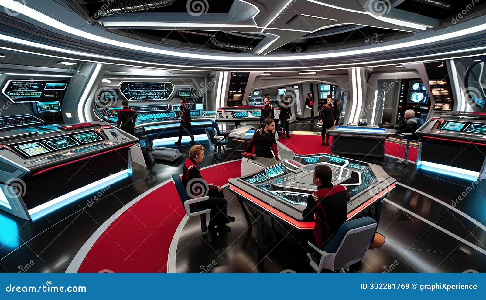 Advanced Starship Laboratory Stock Illustration - Illustration of ...