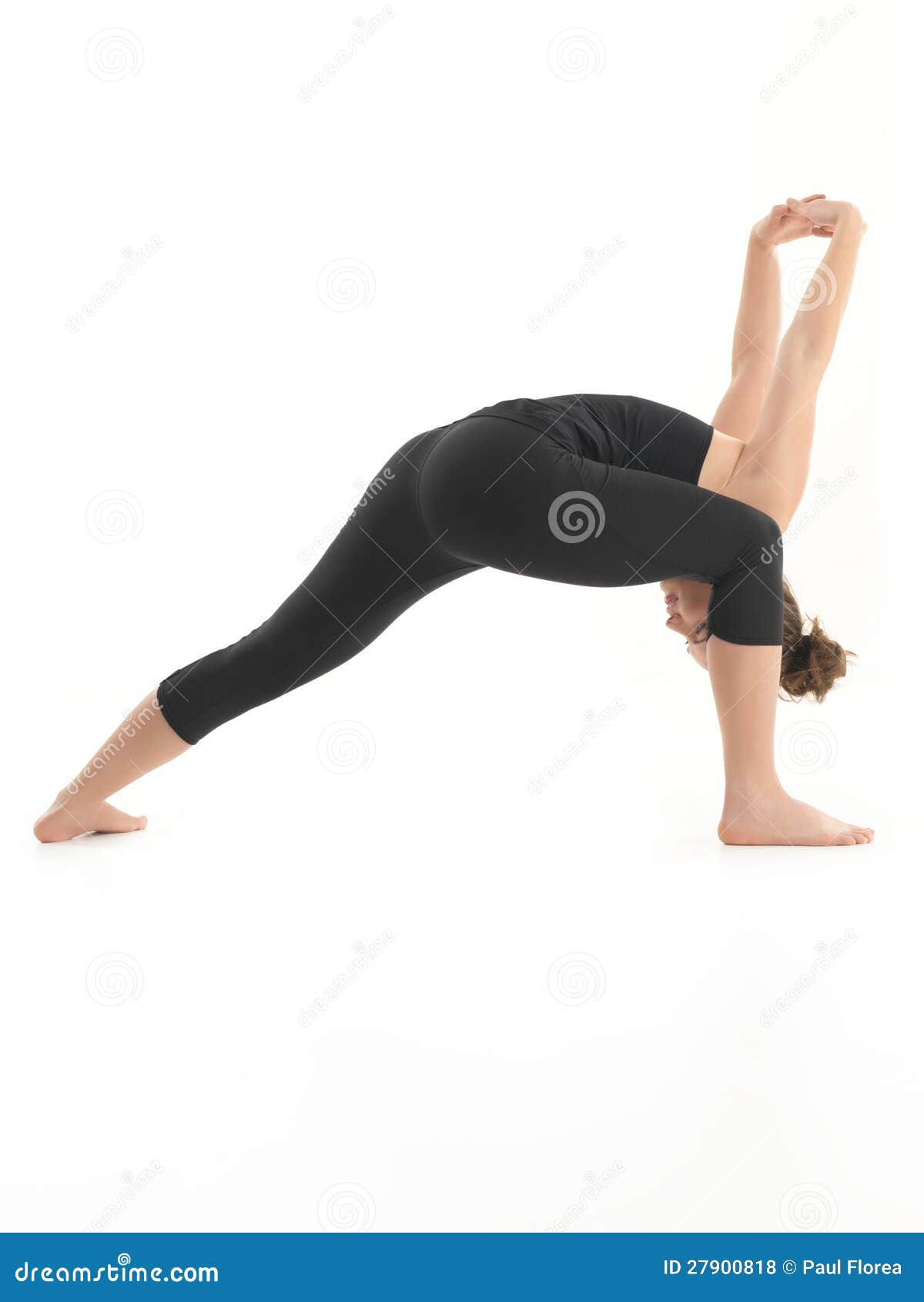 Advanced Stretching Yoga Pose Stock Photo - Image of posture, girl ...