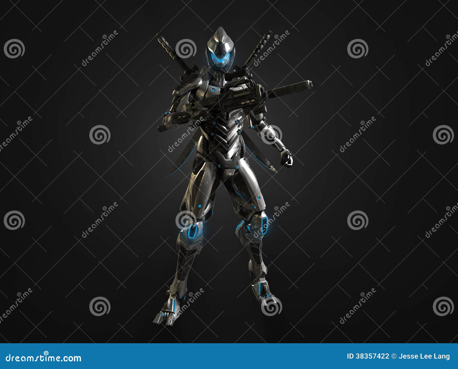 Advanced super soldier stock illustration. Illustration of soldier ...