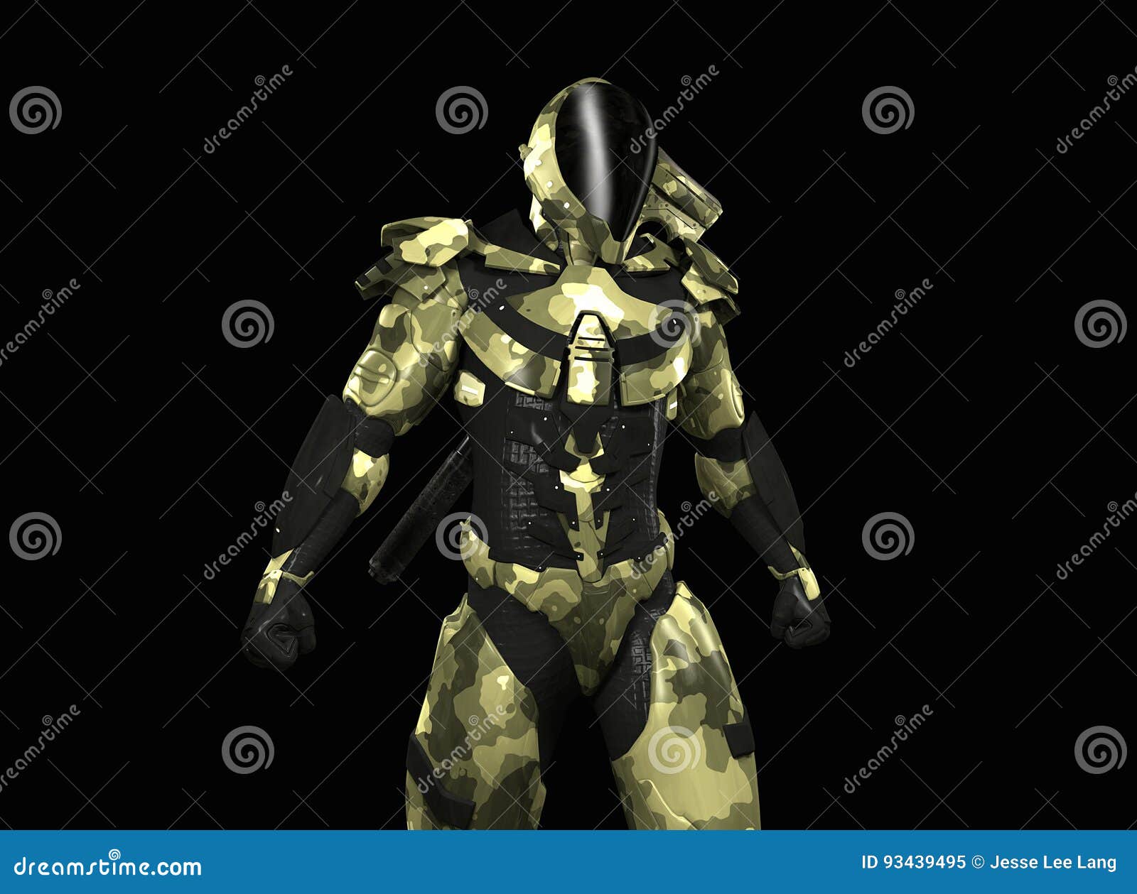Advanced super soldier stock illustration. Illustration of army - 93439495