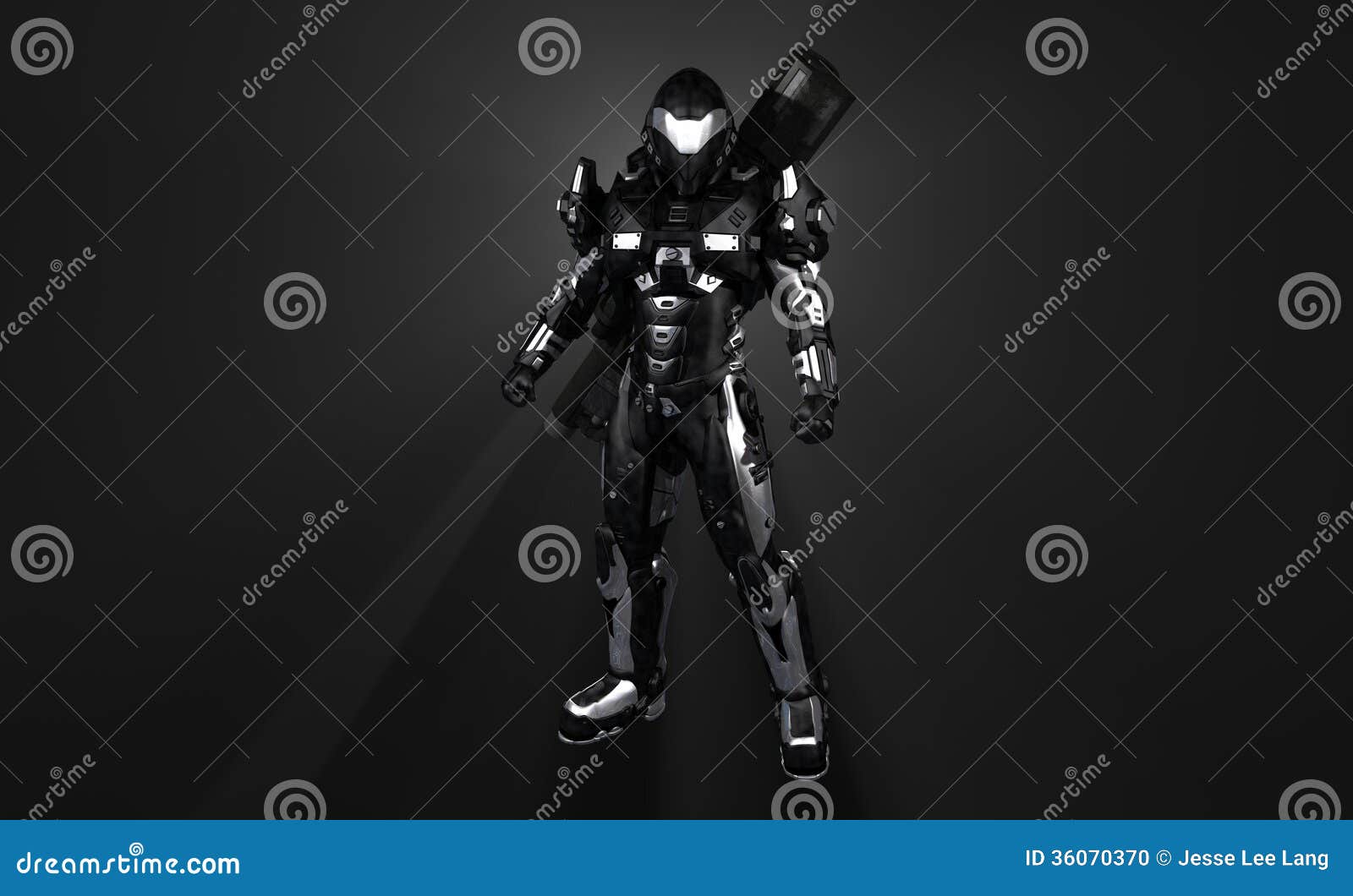 Advanced super soldier stock illustration. Illustration of advanced ...