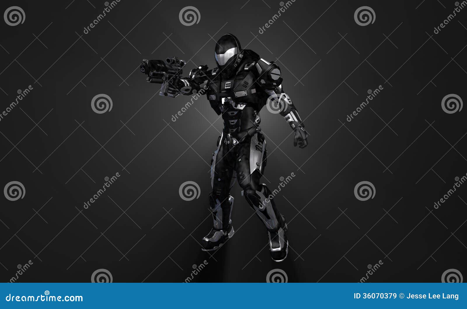 Advanced super soldier stock illustration. Illustration of ninja - 36070379