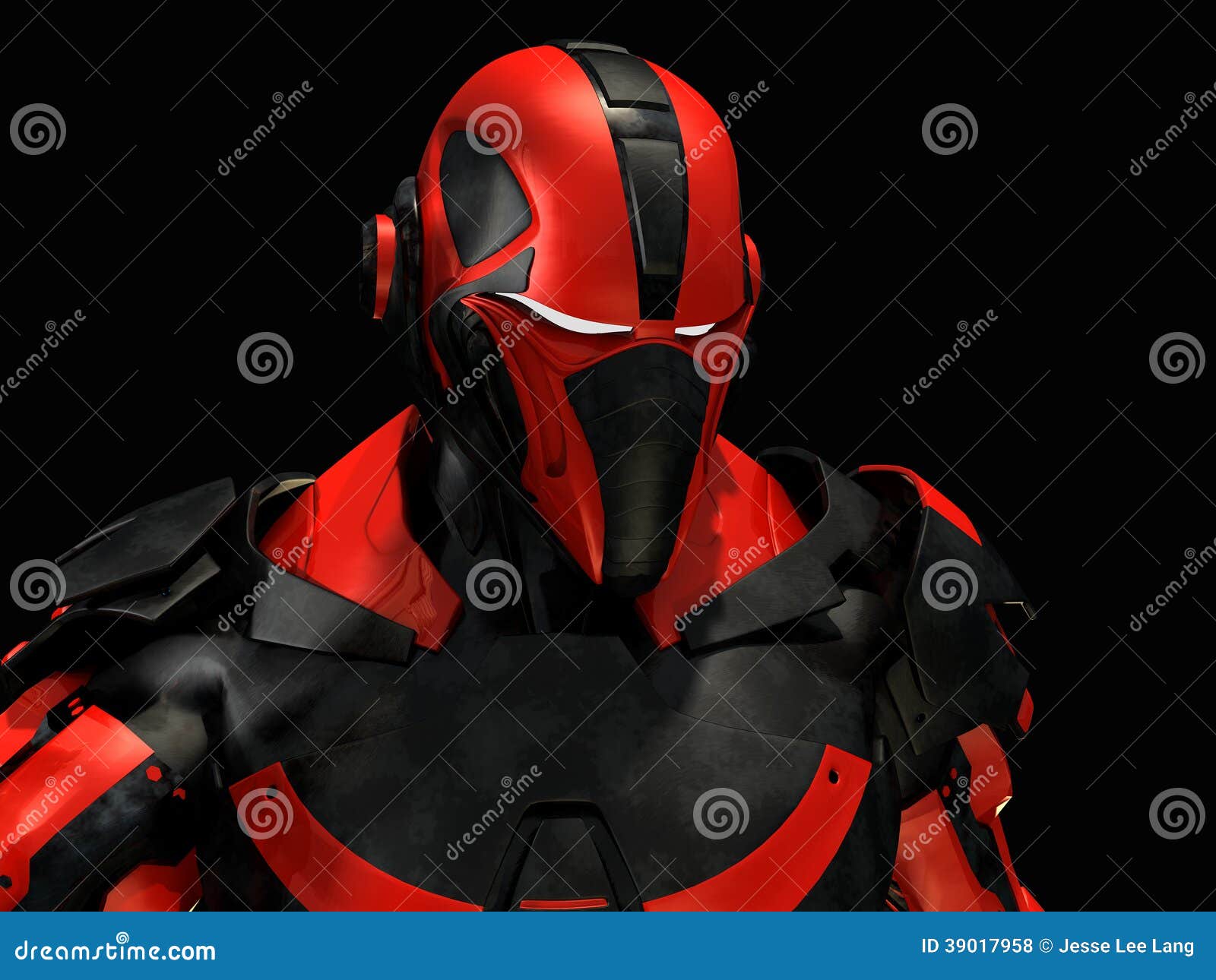 Advanced super soldier stock illustration. Illustration of futuristic ...