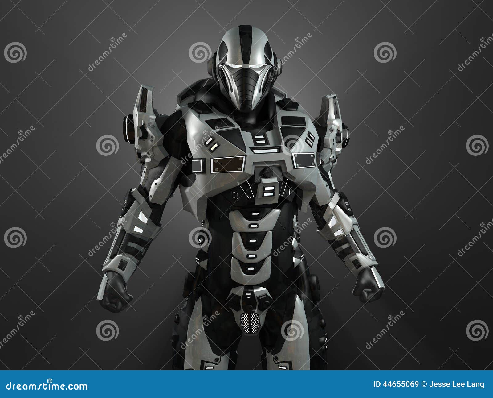 Advanced super soldier stock illustration. Illustration of concept ...