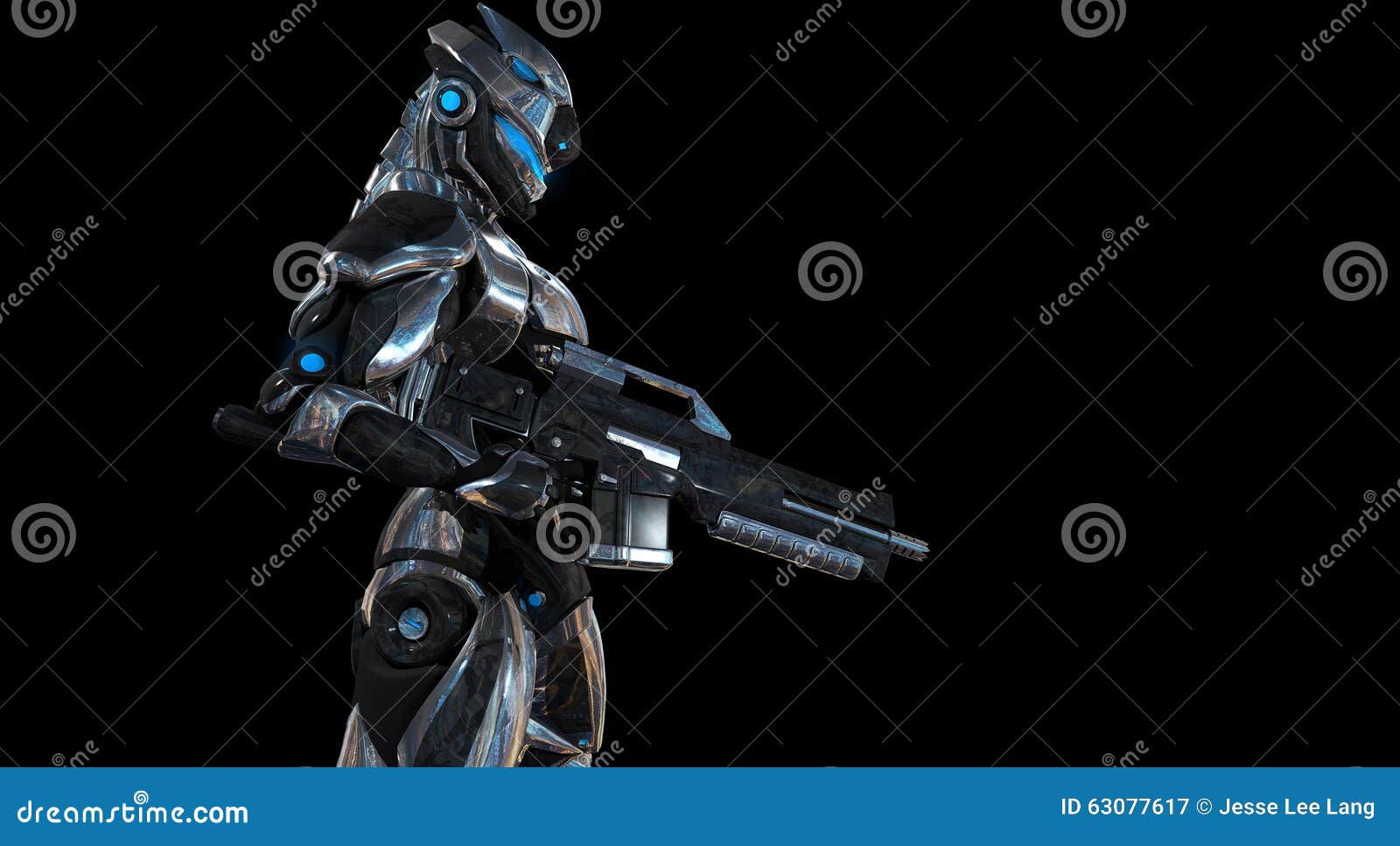 Advanced super soldier stock illustration. Illustration of futuristic ...