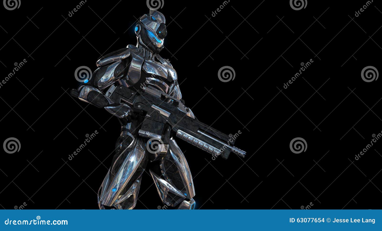 Advanced super soldier stock illustration. Illustration of steel - 63077654