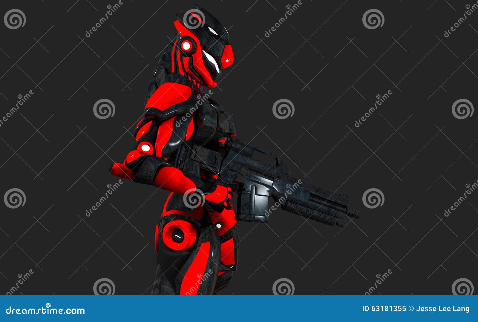 Advanced super soldier stock illustration. Illustration of model - 63181355