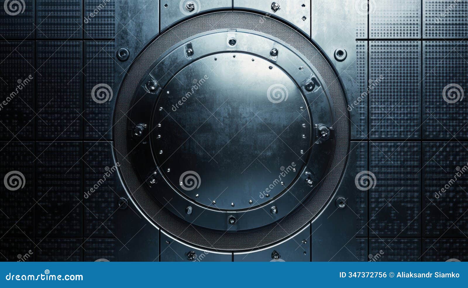 Advanced Tech Digital Backdrop with Metallic Plates and Particles Stock ...