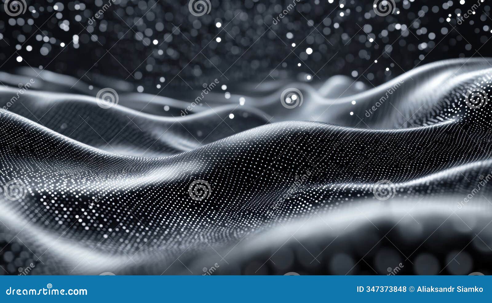 Advanced Tech Digital Backdrop with Metallic Plates and Particles Stock ...