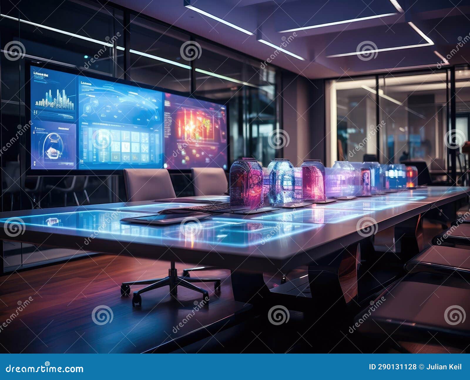 Tech Office Flexible OLED Display Replaces Paper Royalty-Free Stock ...