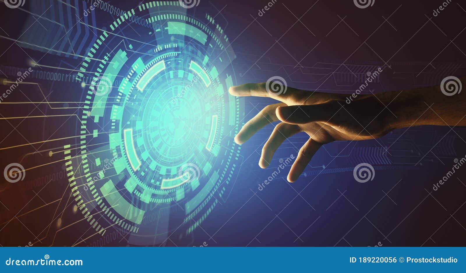 Advanced Technologies. Collage of Male Hand Touching Virtual Screen ...