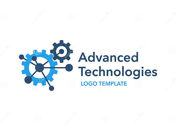 Advanced Technologies Logo Template Stock Vector - Illustration of ...
