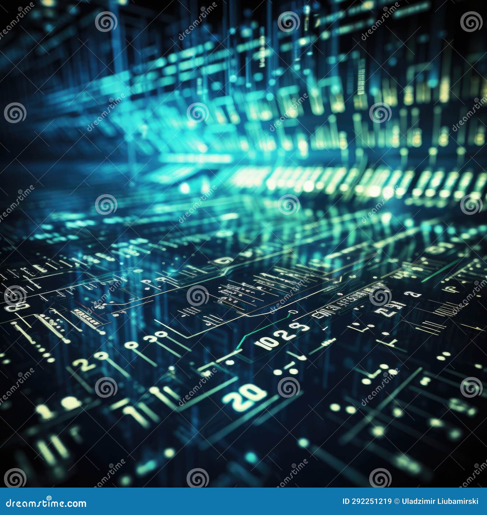 Advanced Technologies. Virtual Motherboard Stock Illustration ...