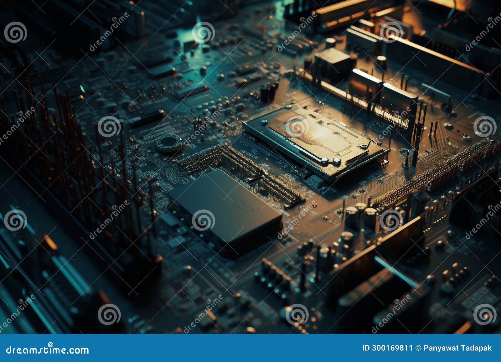 AI Supercomputer Chrome, Insane Level of Detail Throughout Circuitry by ...