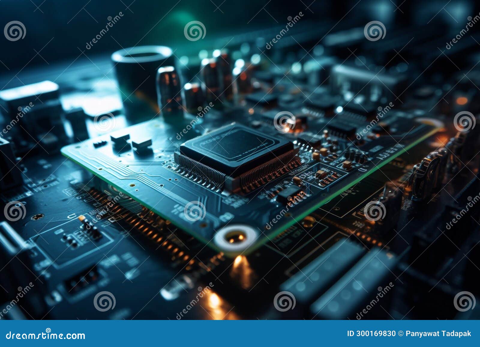 AI Supercomputer Chrome, Insane Level of Detail Throughout Circuitry by ...