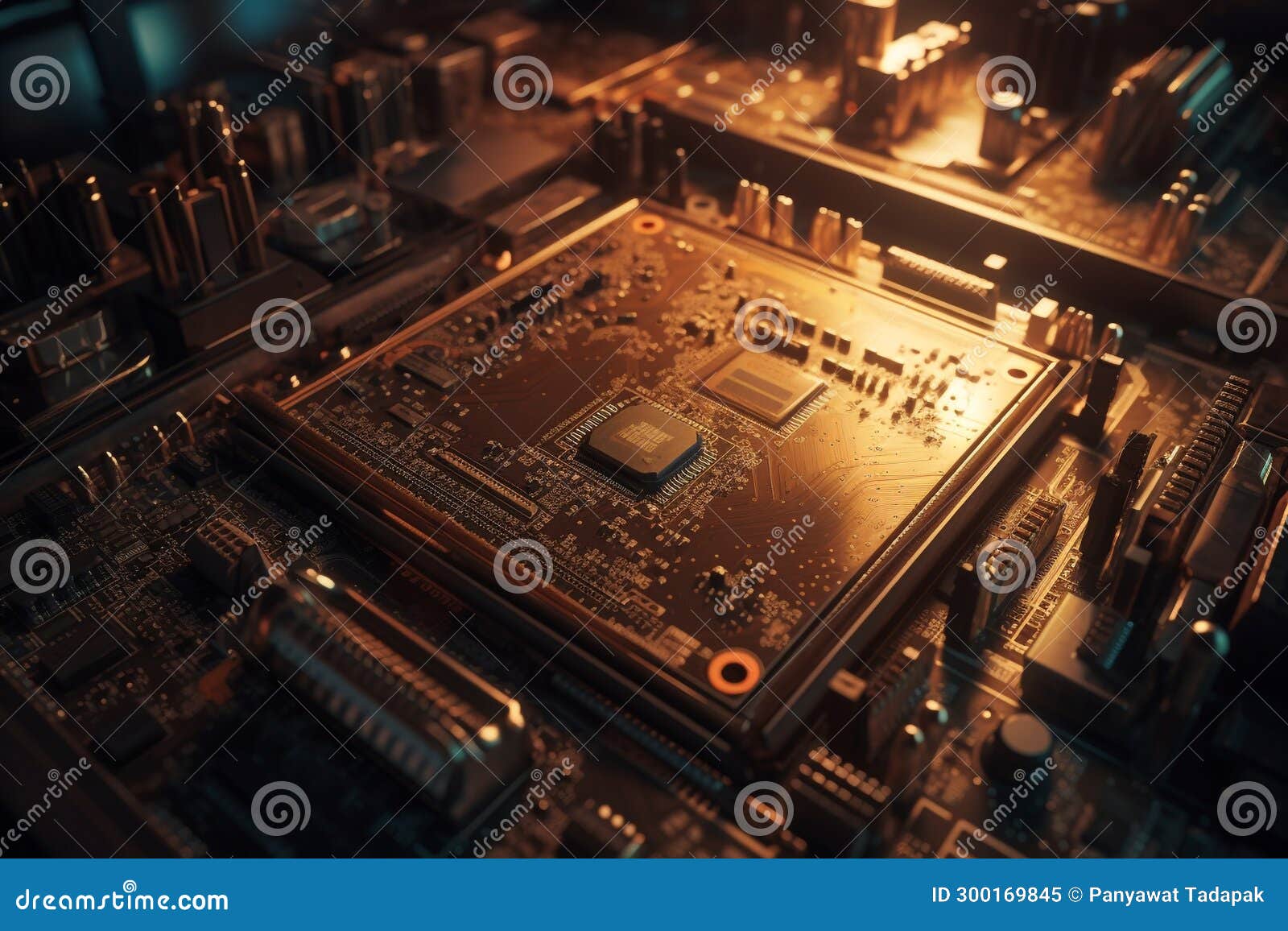 AI Supercomputer Chrome, Insane Level of Detail Throughout Circuitry by ...