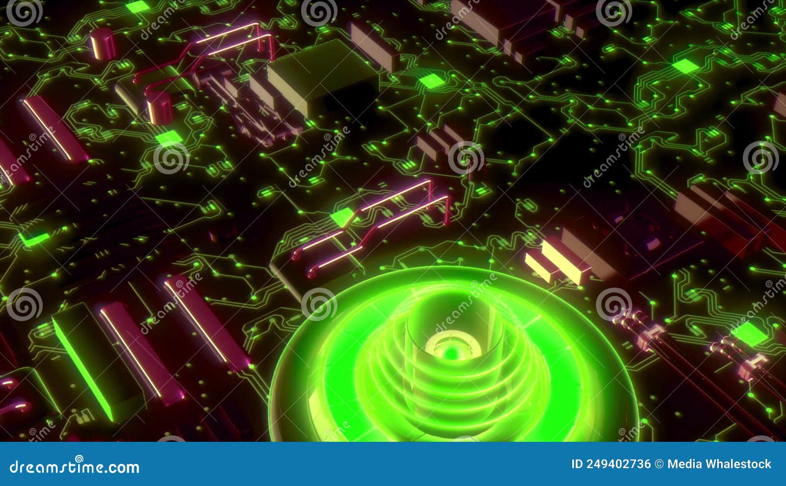 Advanced Technology Concept Visualization. Motion Stock Footage - Video ...