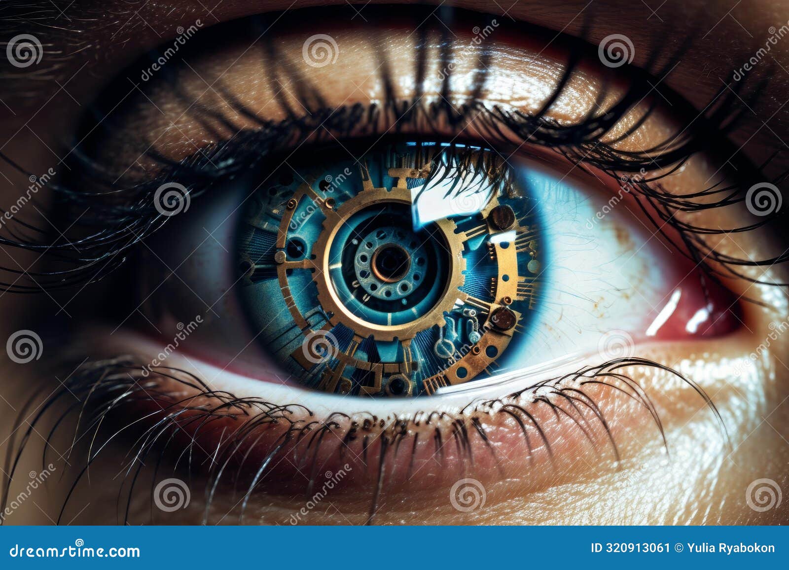 Advanced Technology Digital Eye. Generate Ai Stock Image - Image of ...