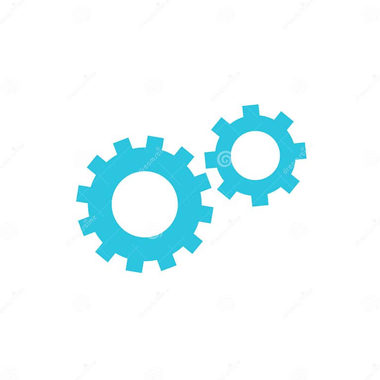 Advanced Technology Gears Icon Stock Illustration - Illustration of ...