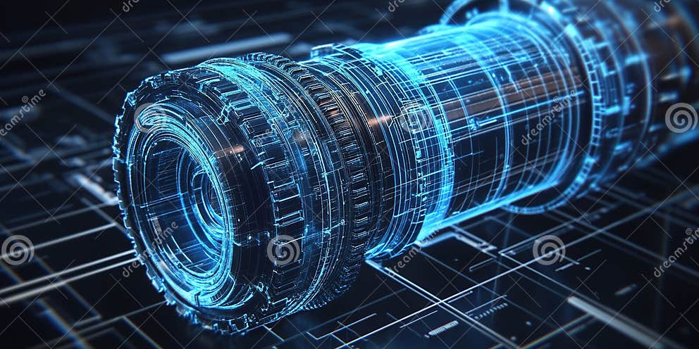 Advanced Technology Visualization of a Futuristic Camera Lens Design in ...