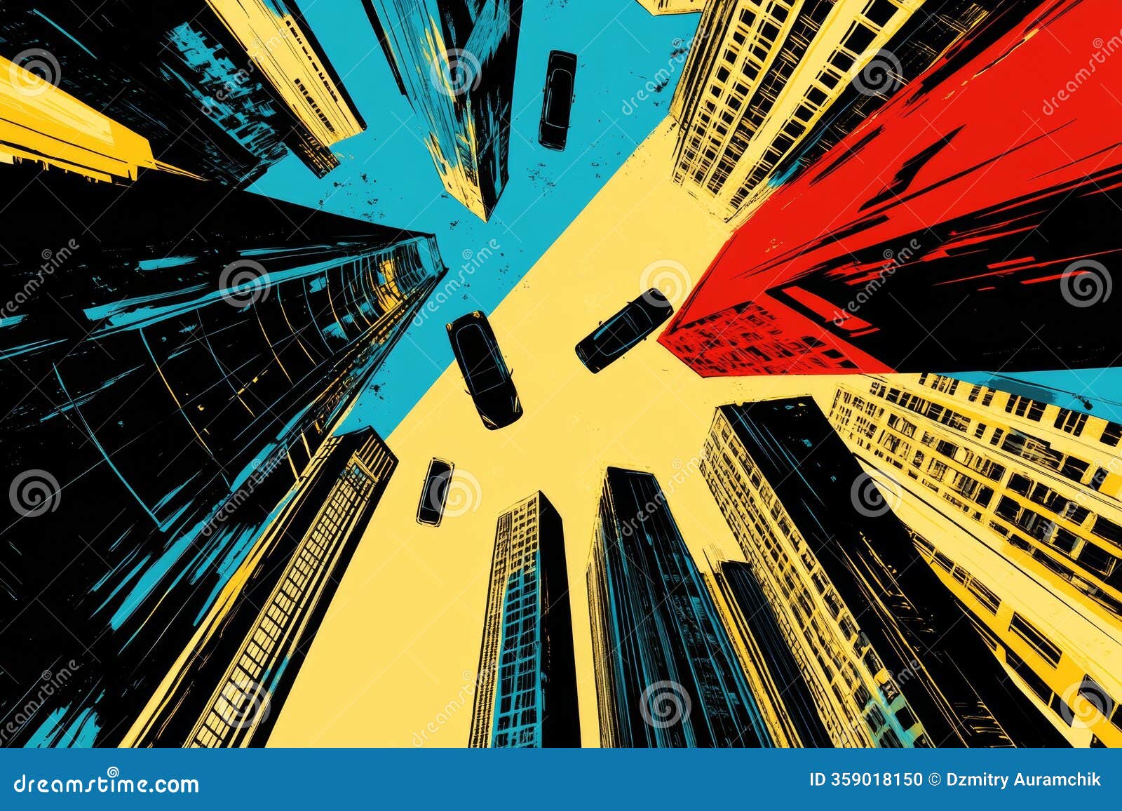 An Advanced Urban Landscape with Levitating Automobiles and Modern ...