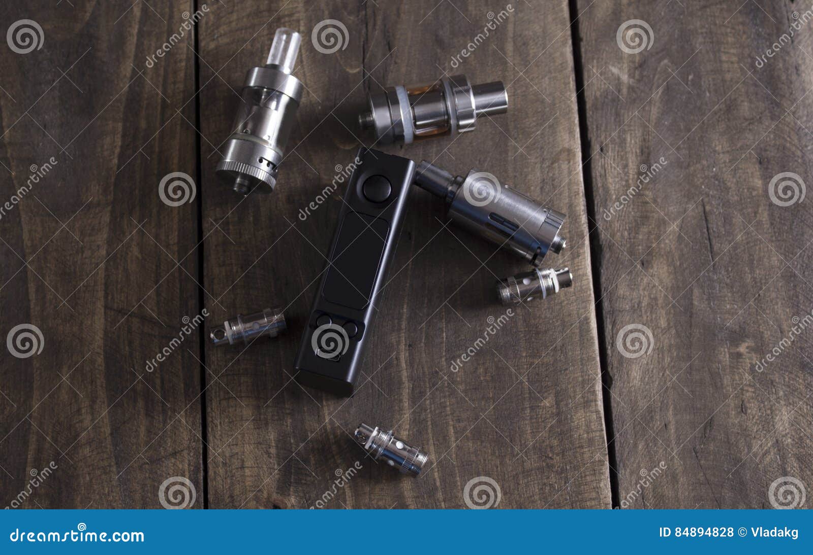 Advanced Vaping Device, E-cigarette on the Table Stock Photo - Image of ...