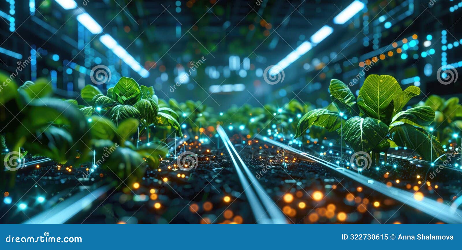 Advanced Vegetable Field Background with AI and Digital Overlays ...