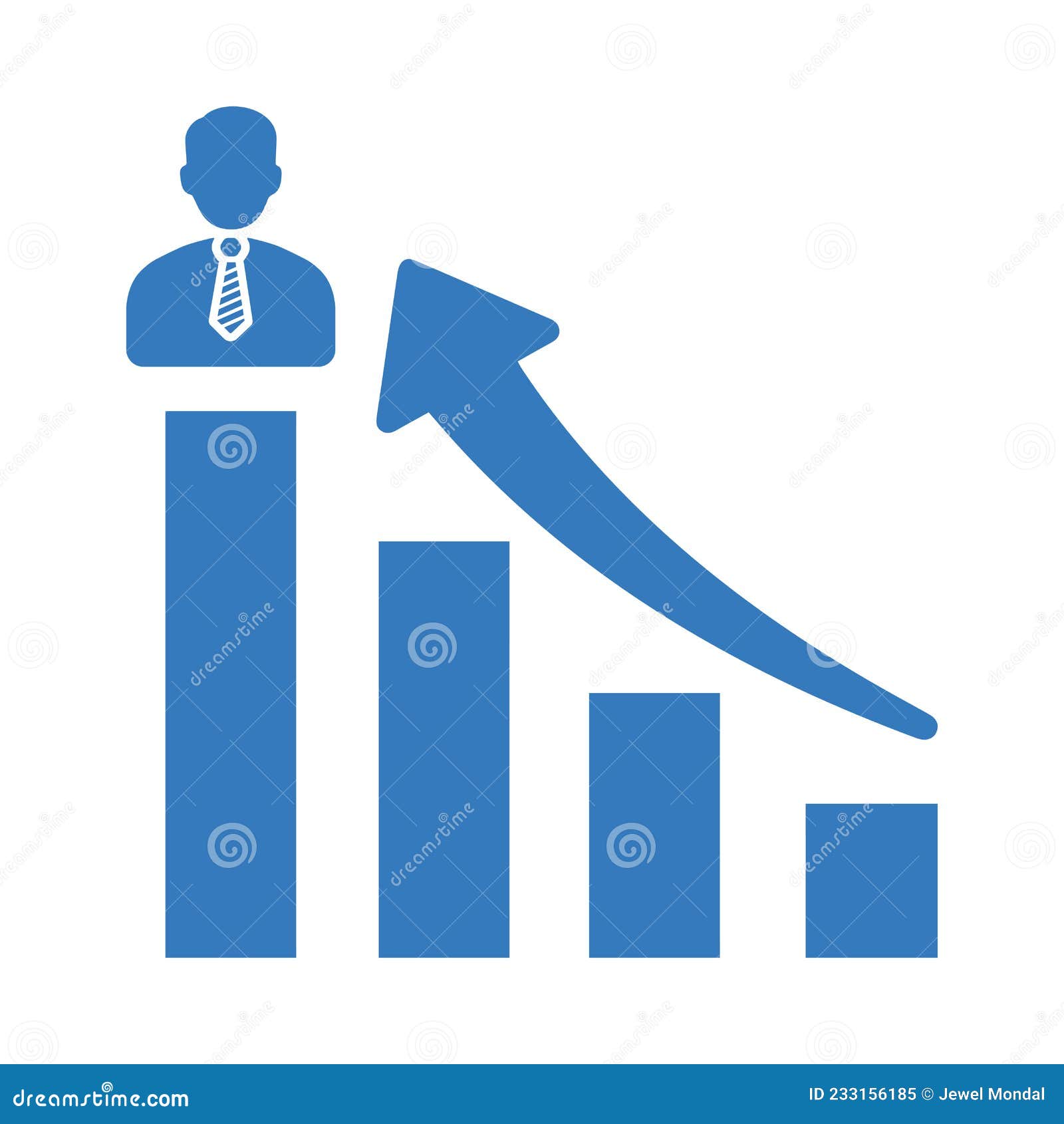 Advancement, Career, Advance, Growth, Level, Progress Icon. Blue Vector ...