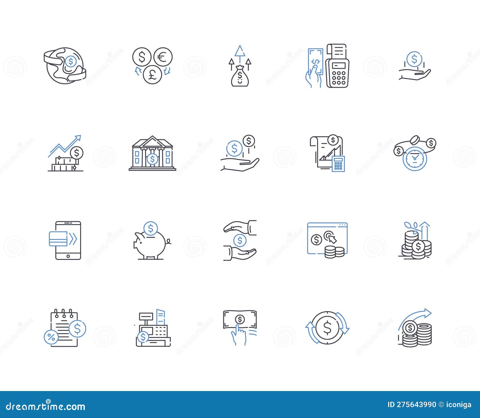 Advancement Line Icons Collection. Progress, Improvement, Growth ...