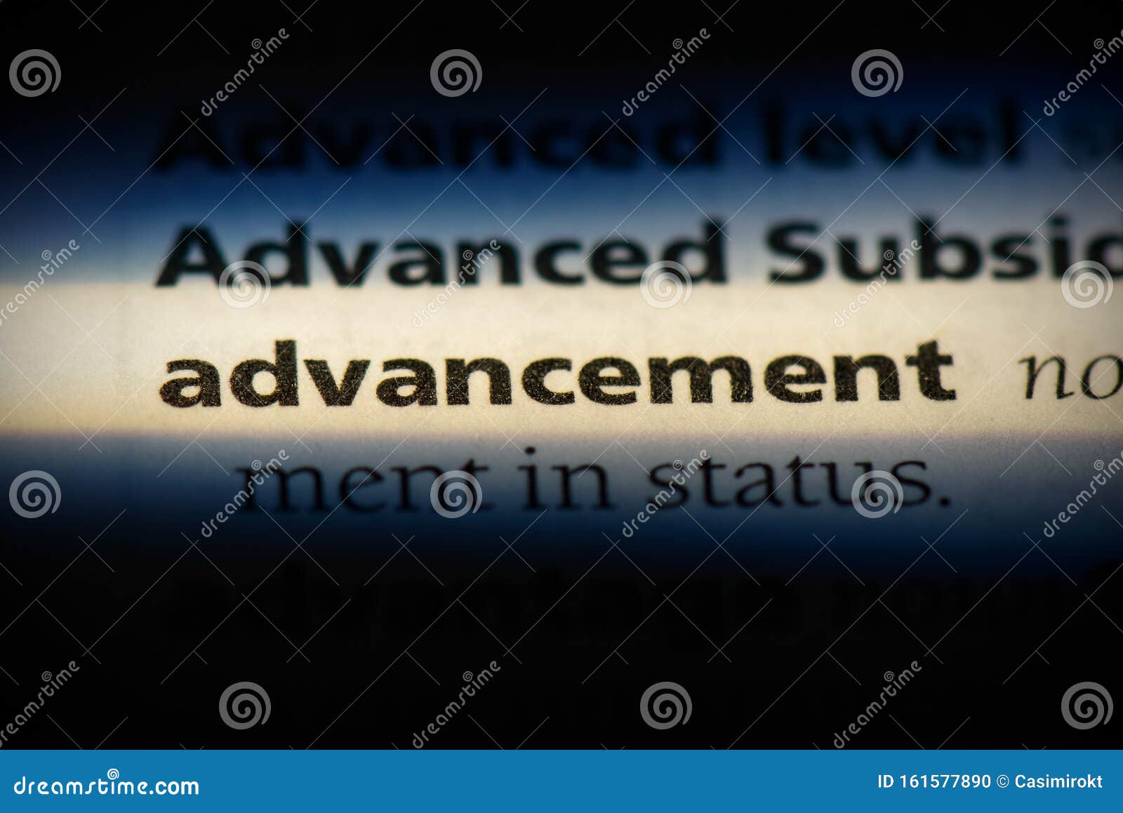 Advancement stock photo. Image of concept, page, focus - 161577890