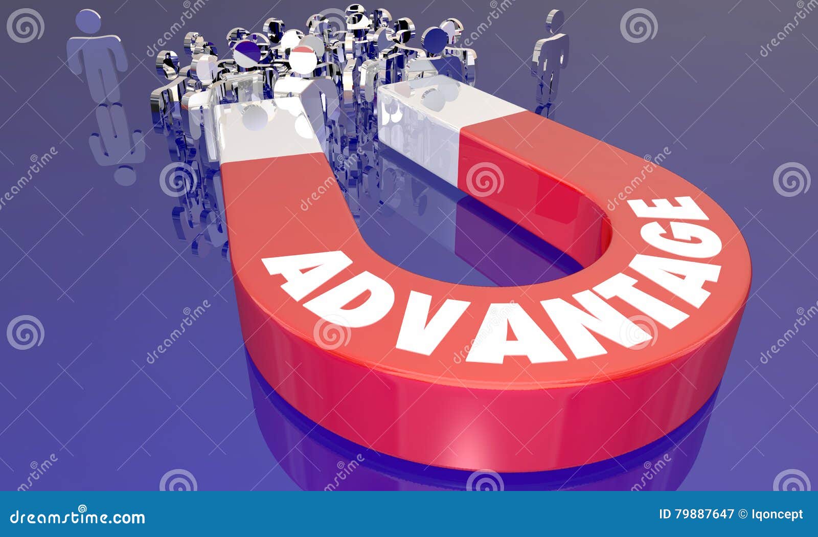 Advantage Competitive Edge Magnet Attracting More Customers Stock ...