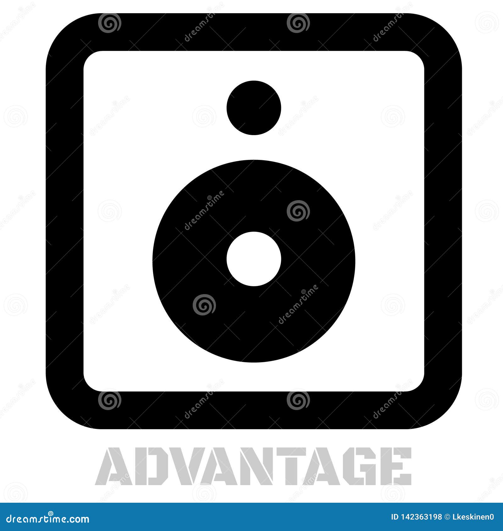 Advantage Concept Icon on White Stock Vector - Illustration of symbol ...