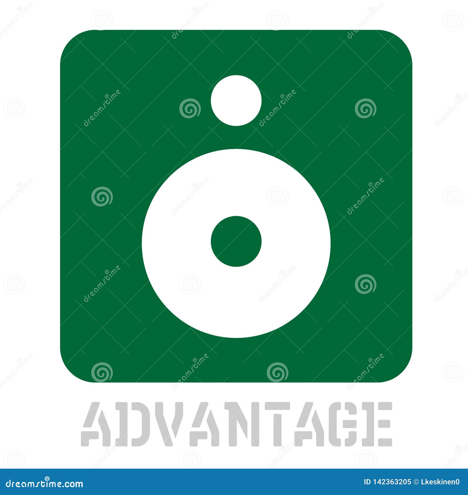 Advantage Concept Icon on White Stock Vector - Illustration of ...