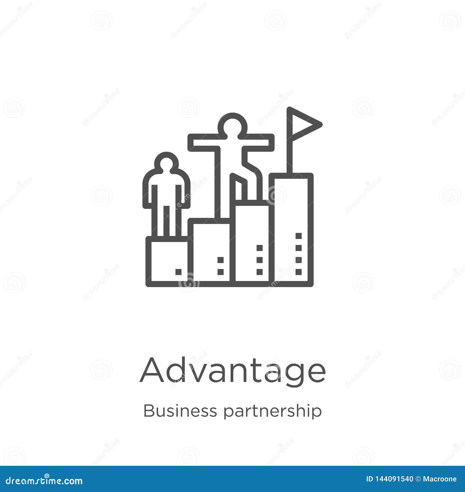 Advantage Icon Vector from Business Partnership Collection. Thin Line ...