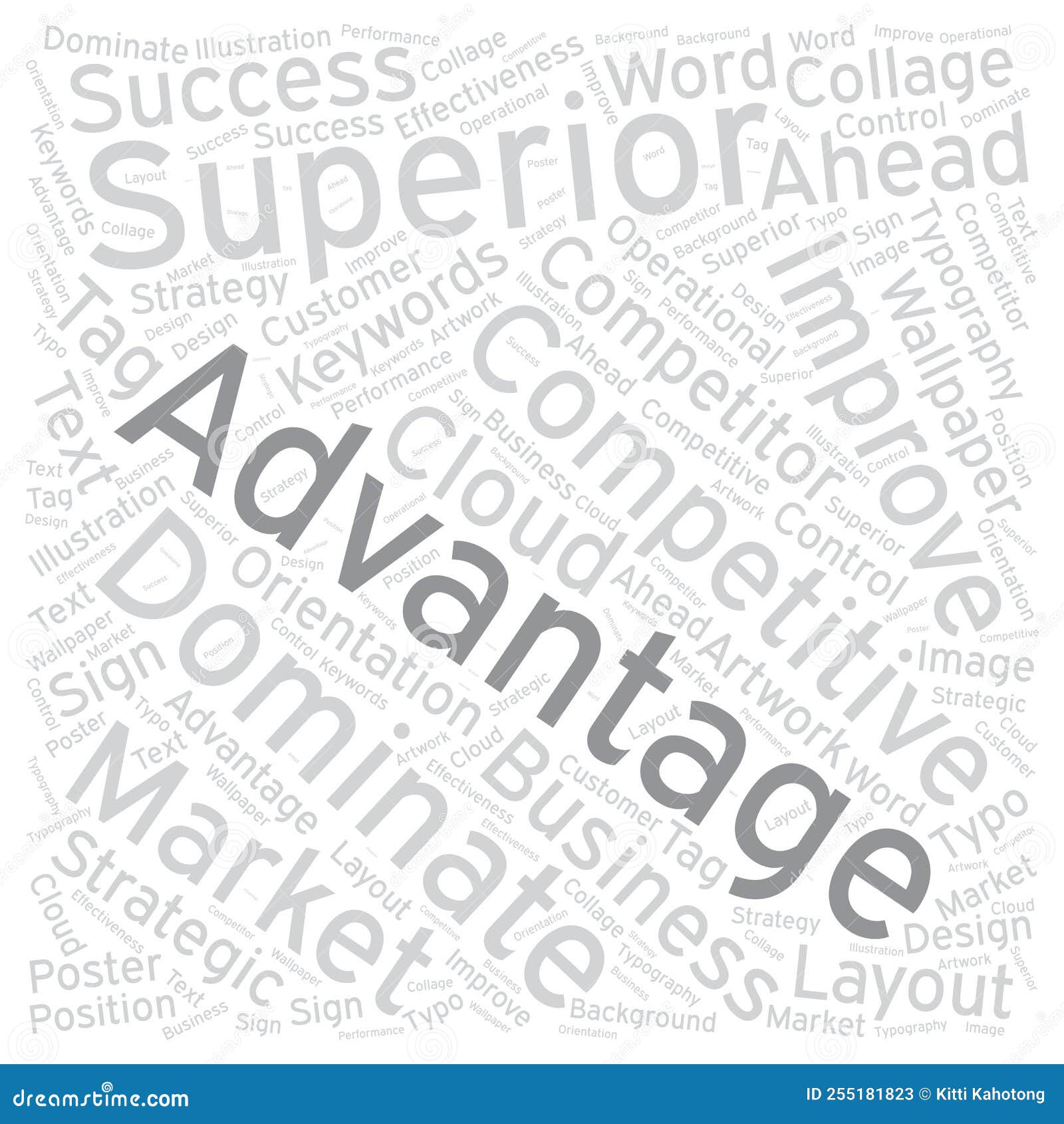 Advantage Word Cloud Art Detailed Vector Stock Illustration ...