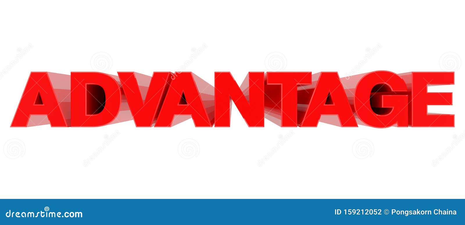 ADVANTAGE Word Isolated on White Background Illustration 3D Rendering ...