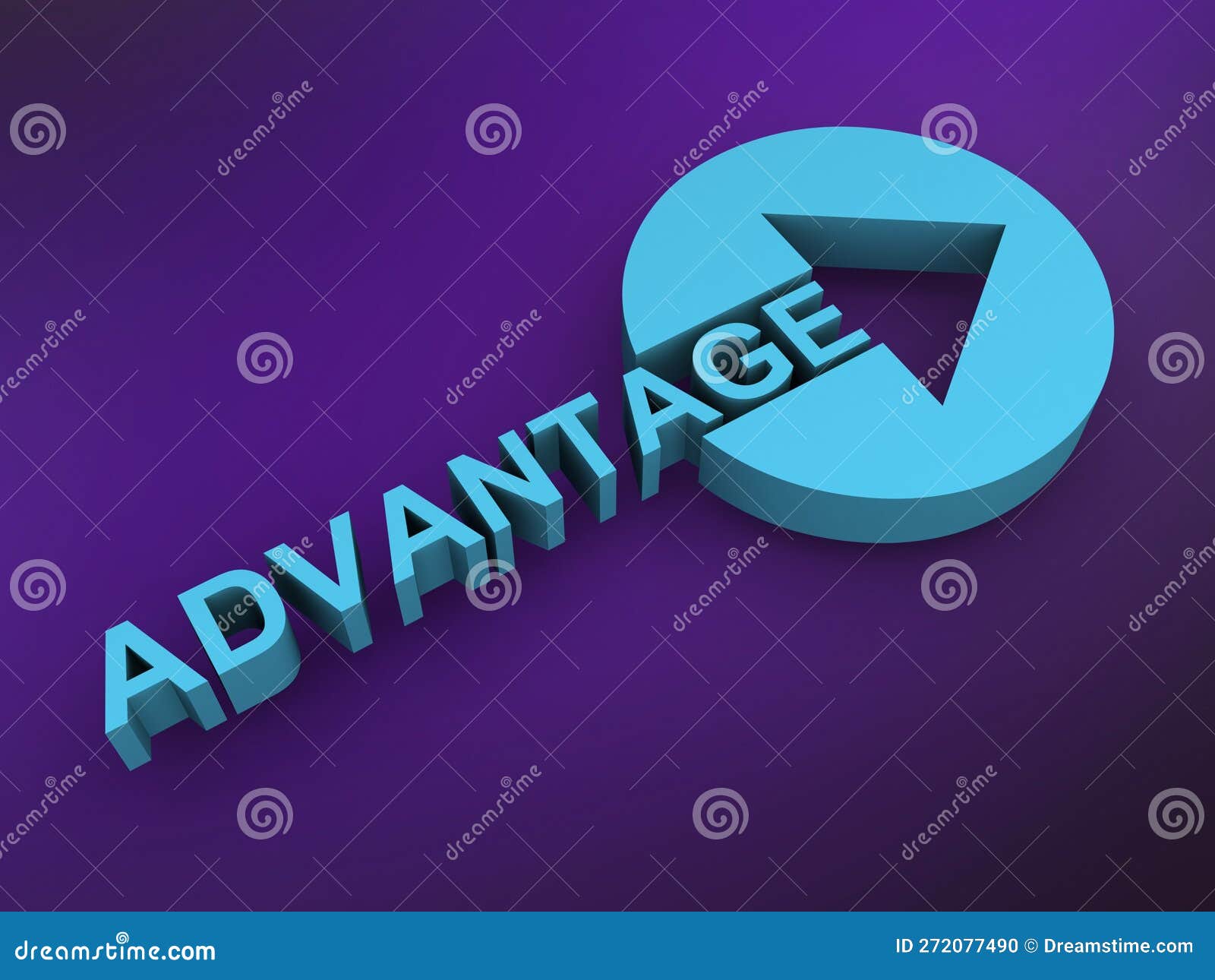 Advantage word on purple stock illustration. Illustration of brand ...