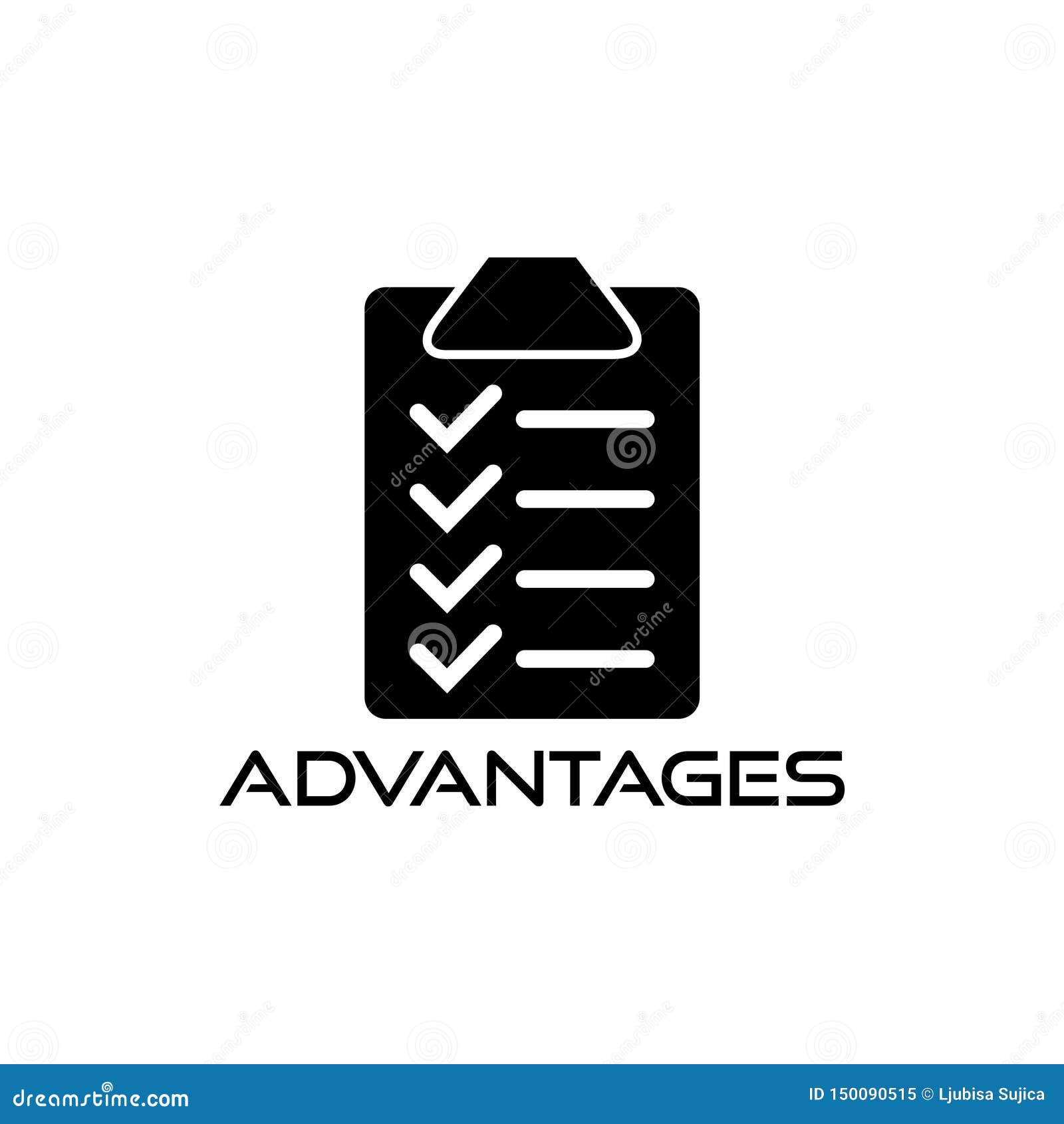 Advantages Check List Illustration Design Stock Illustration ...
