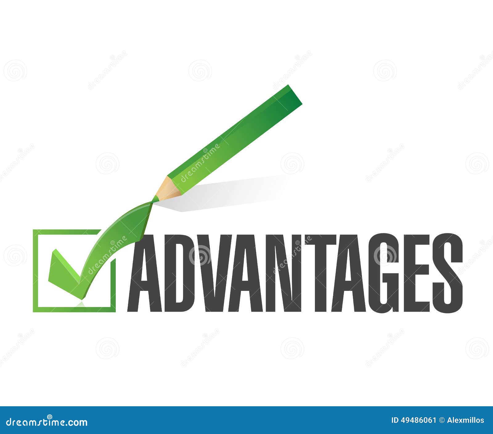 Advantages Check List Illustration Design Stock Illustration ...