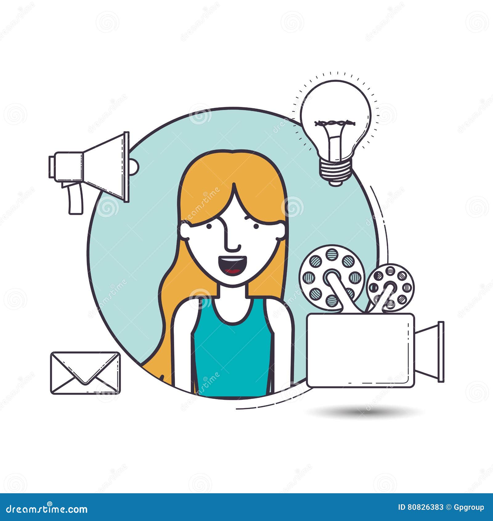 Advantages of Internet and Digital Technology Image Stock Vector ...