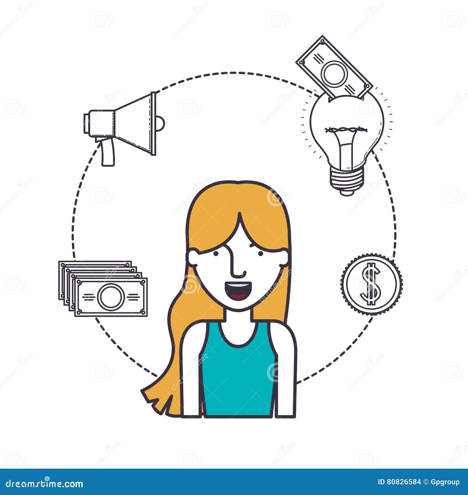 Advantages of Internet and Digital Technology Image Stock Vector ...