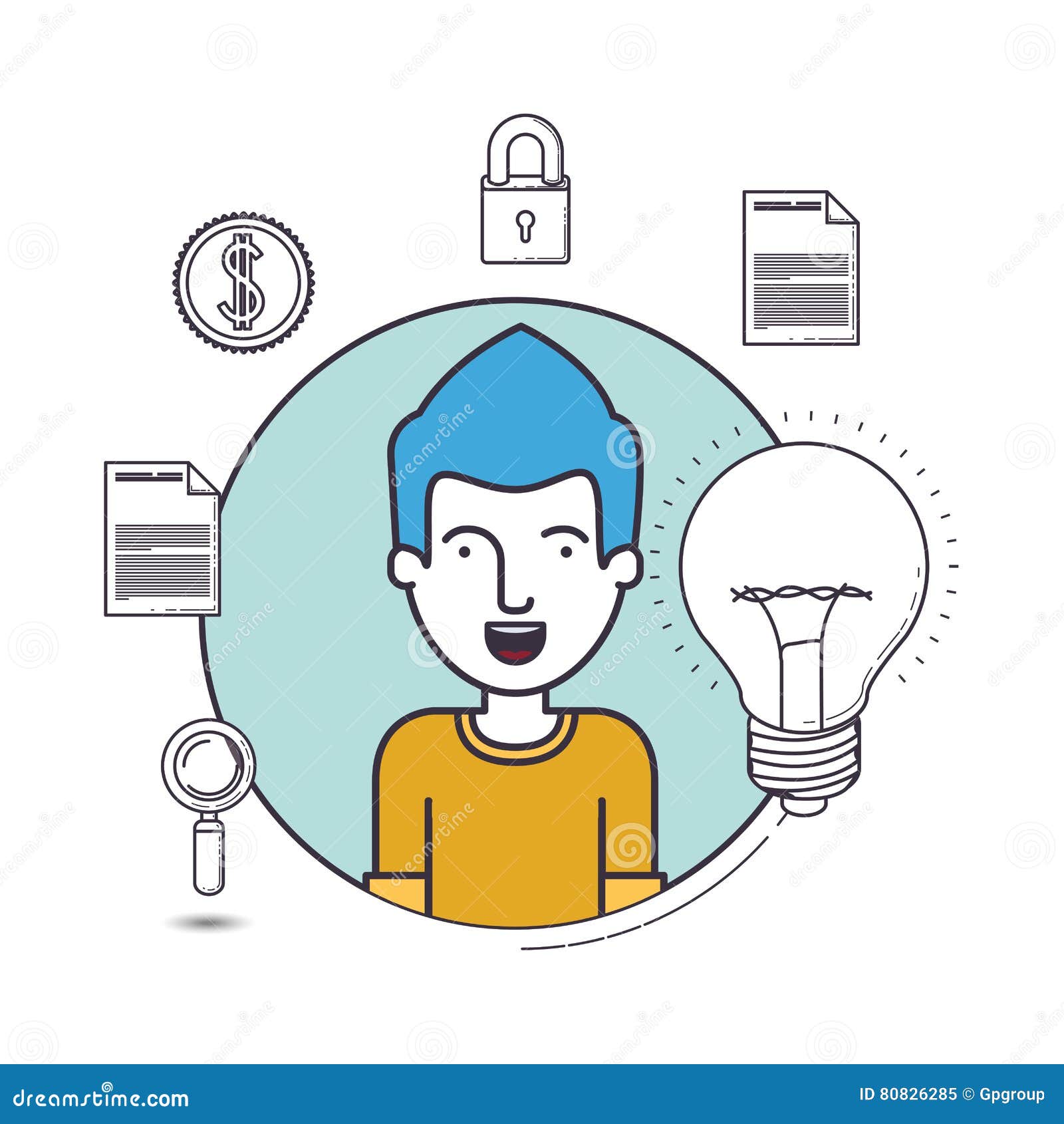 Advantages of Internet and Digital Technology Image Stock Vector ...