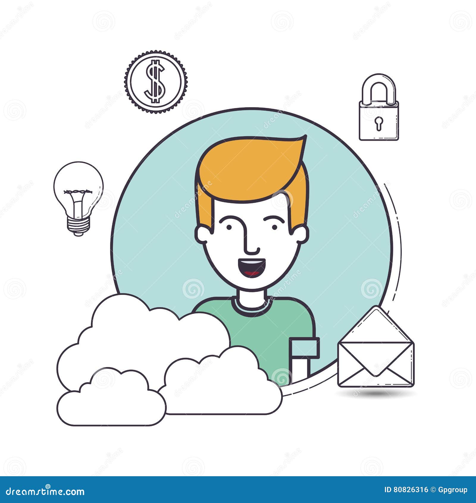 Advantages of Internet and Digital Technology Image Stock Vector ...