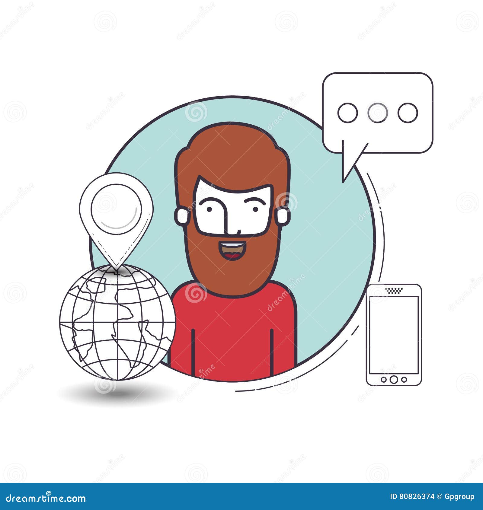 Advantages of Internet and Digital Technology Image Stock Vector ...