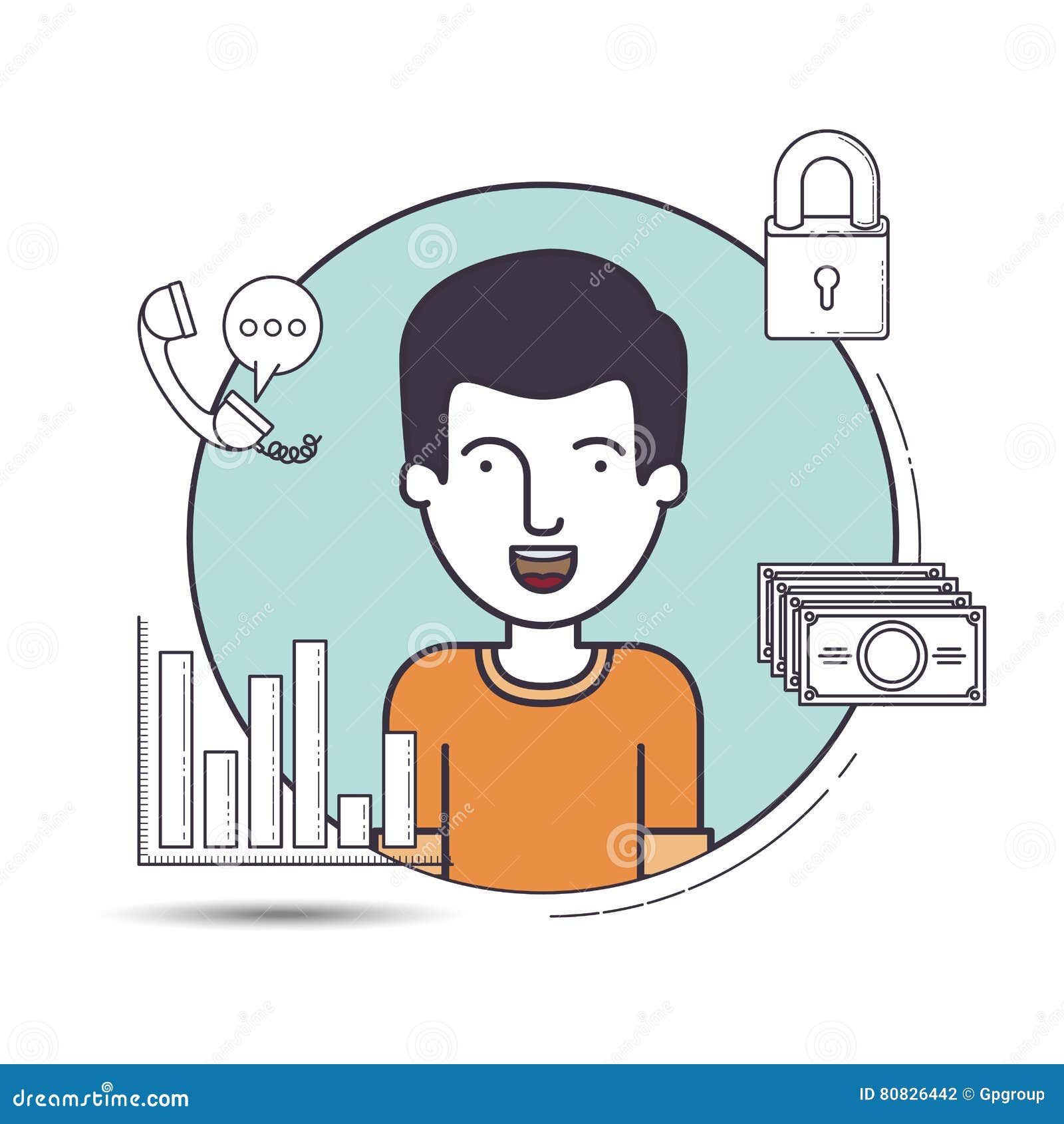 Advantages of Internet and Digital Technology Image Stock Vector ...